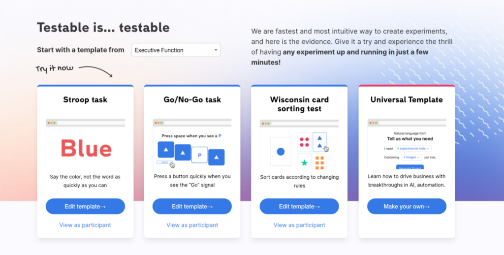 5 things to try on our new website – Testable - Create experiments ...